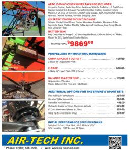 AERO 1000 HO ENGINE – Air-Tech Inc.