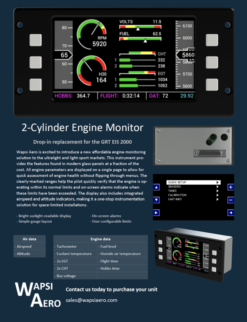 Engine Information System (EIS) Gauges & Probes – Air-Tech Inc ...