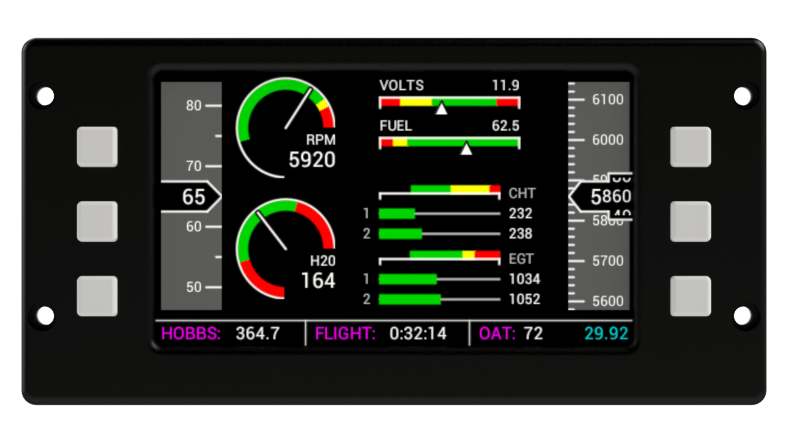 2 Cylinder Engine Monitor – Air-Tech Inc. – Quicksilver Ultralight Aircraft